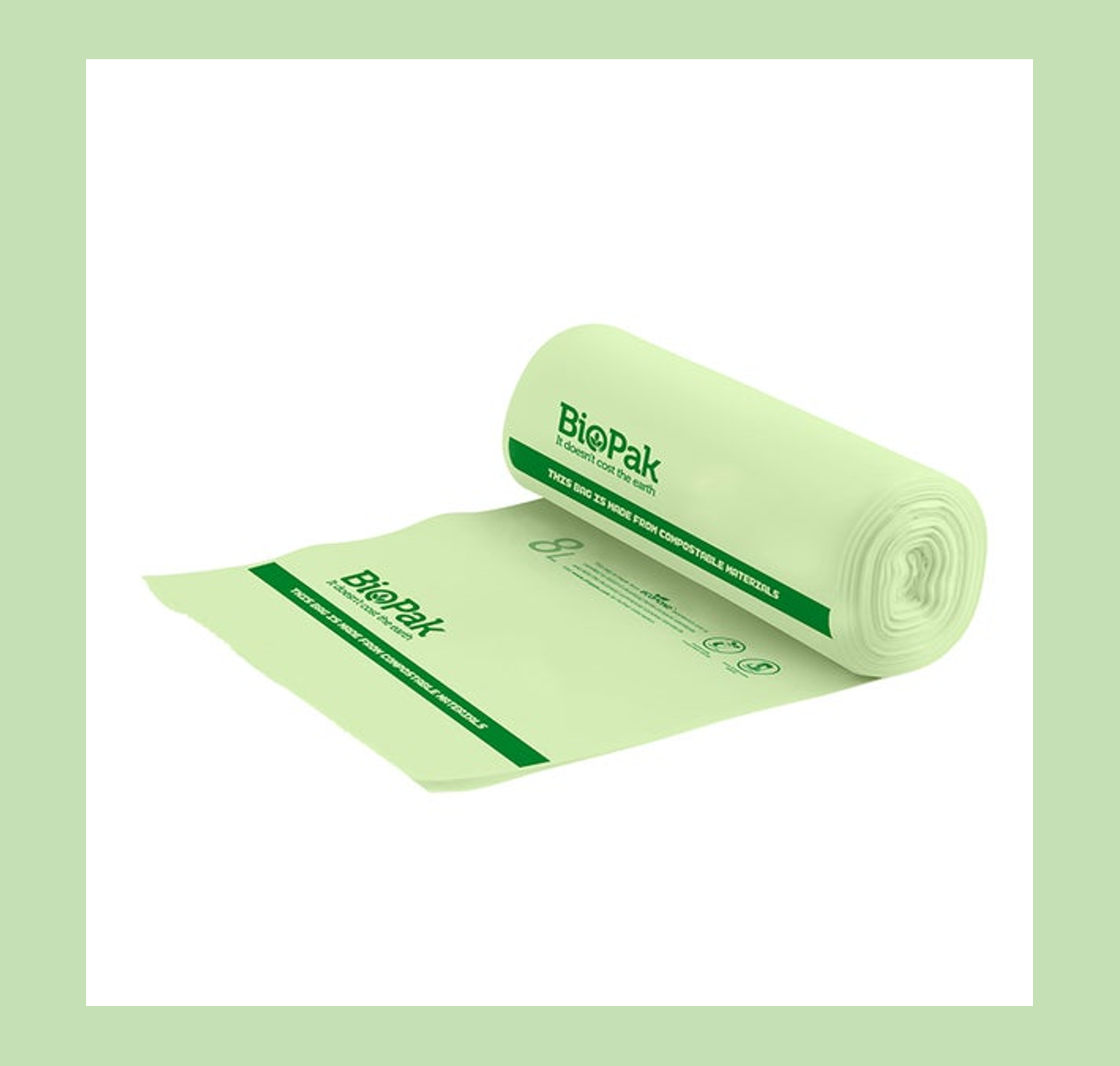 BioPak Compostable Bin Liners 8L Carton of 1000