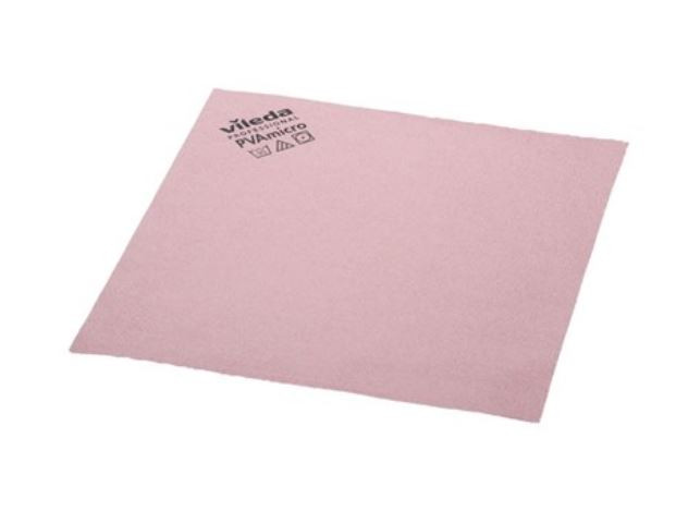 Vileda PVA Micro Cloth Red Packet of 5 - Microfibre - Wipes & Cloths