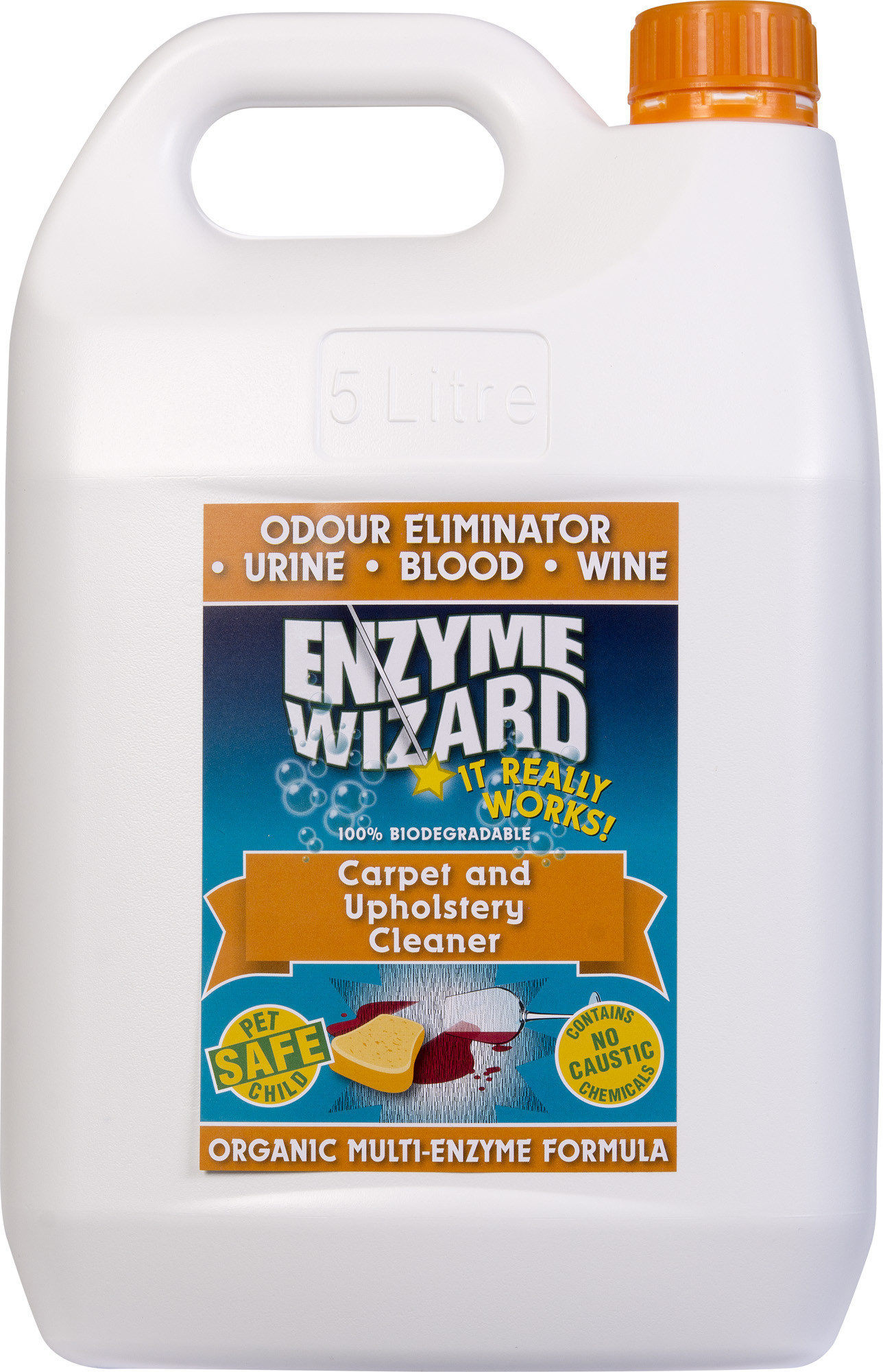 Enzyme Wizard Carpet & Upholstery Cleaner 5L Carton of 3 - Sustainable ...
