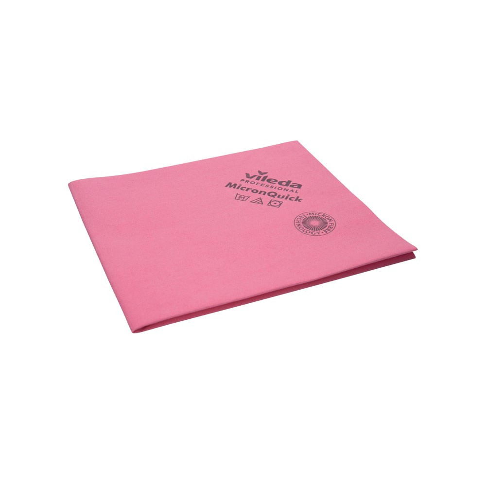 Vileda MicronQuick Cloths Red Packet of 5