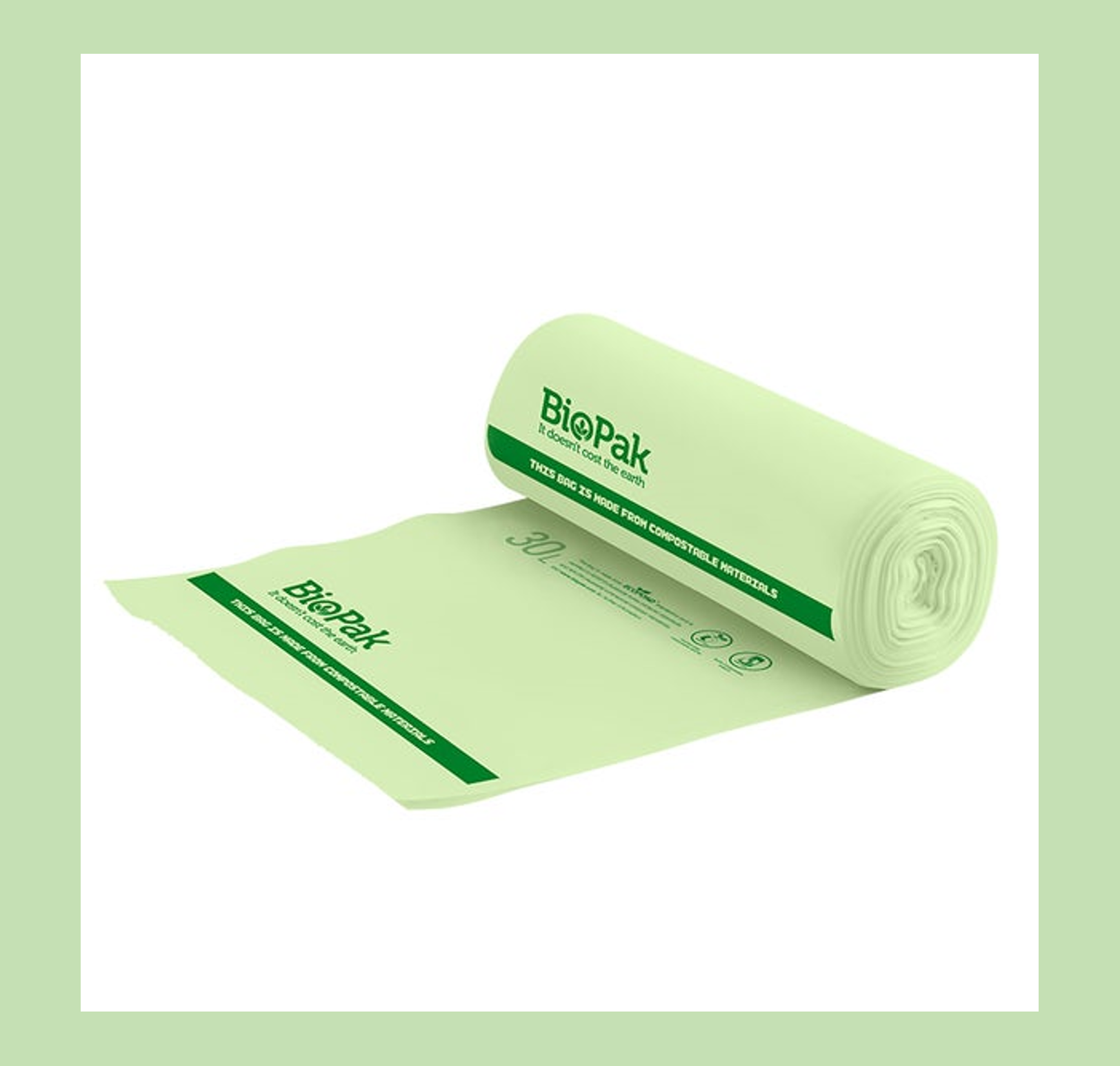 BioPak Compostable Bin Liner 50L Carton of 540 - Sustainable Waste ...