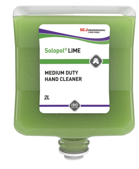 Deb Solopol Lime Medium-Heavy Duty Hand Cleaner 2L Carton of 4