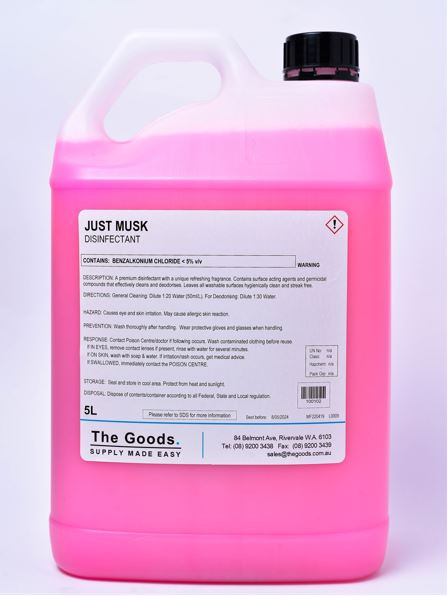 Just Musk 5L Disinfectant Cleaner Deodoriser