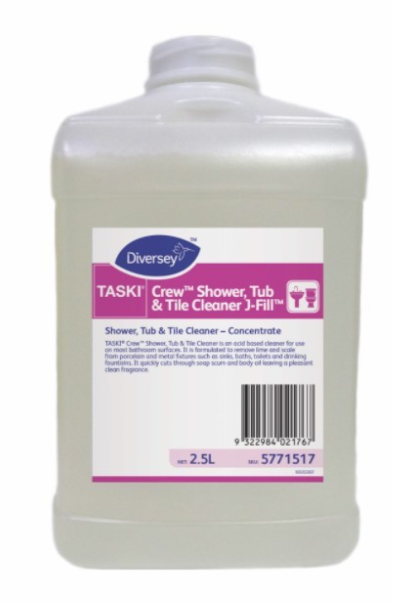 Diversey J Fill Crew Shower Tub & Tile 2.5L - Concentrate Systems ...