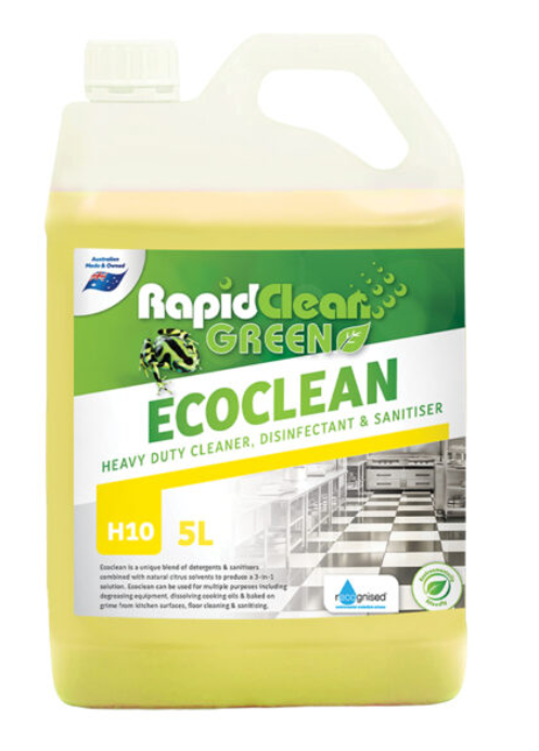 Rapid Green Ecoclean Powerful Cleaner and Sanitiser 5L