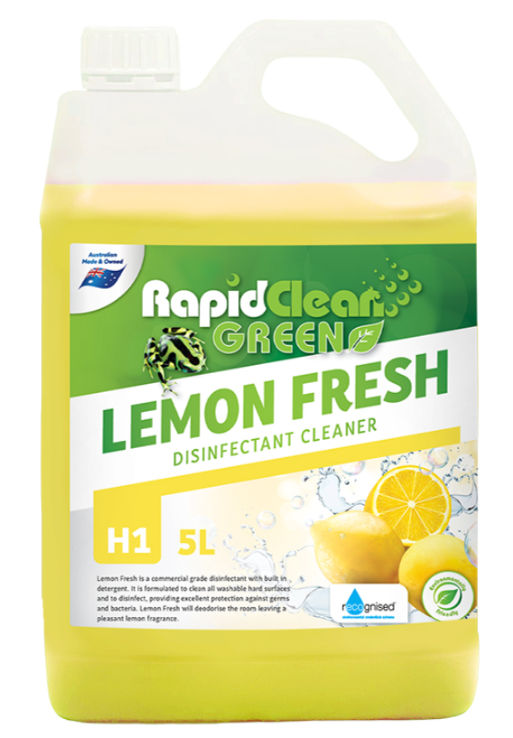 Rapid Green 5L Lemon Fresh Disinfectant Cleaner Deodoriser