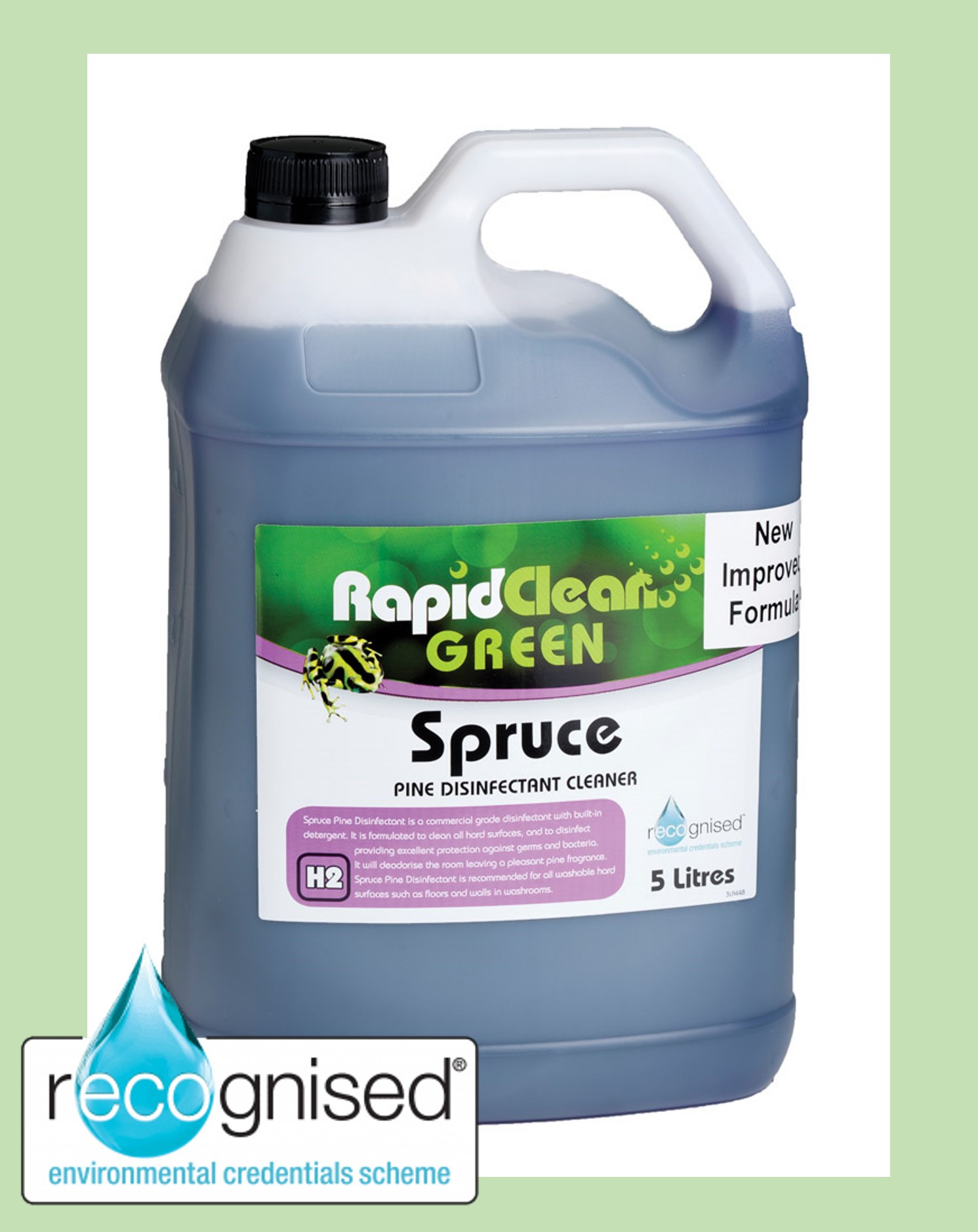 Rapid Green 5L Pine Disinfectant Cleaner Deodoriser