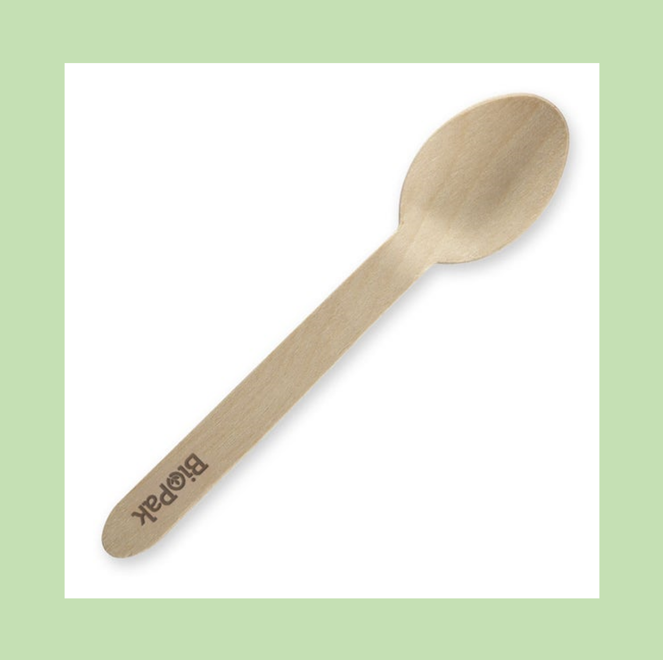 BioPak Compostable Disposable Wooden Spoon Carton of 1000