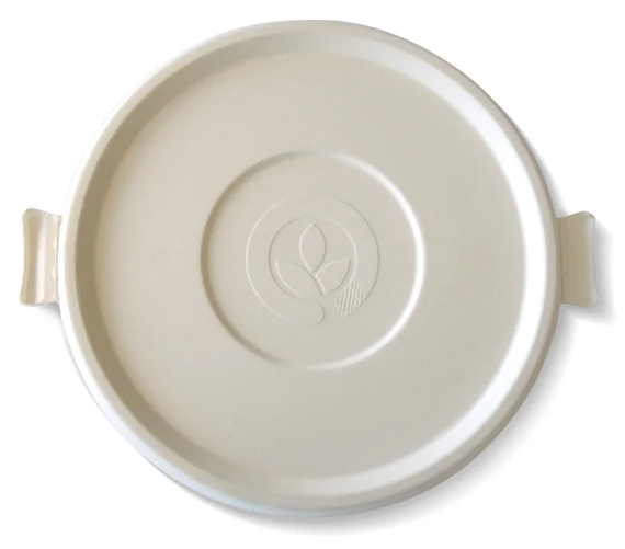 BioPak Sugarcane Disposable Bowl Lid White (fits 24-48oz Bowl) Carton ...