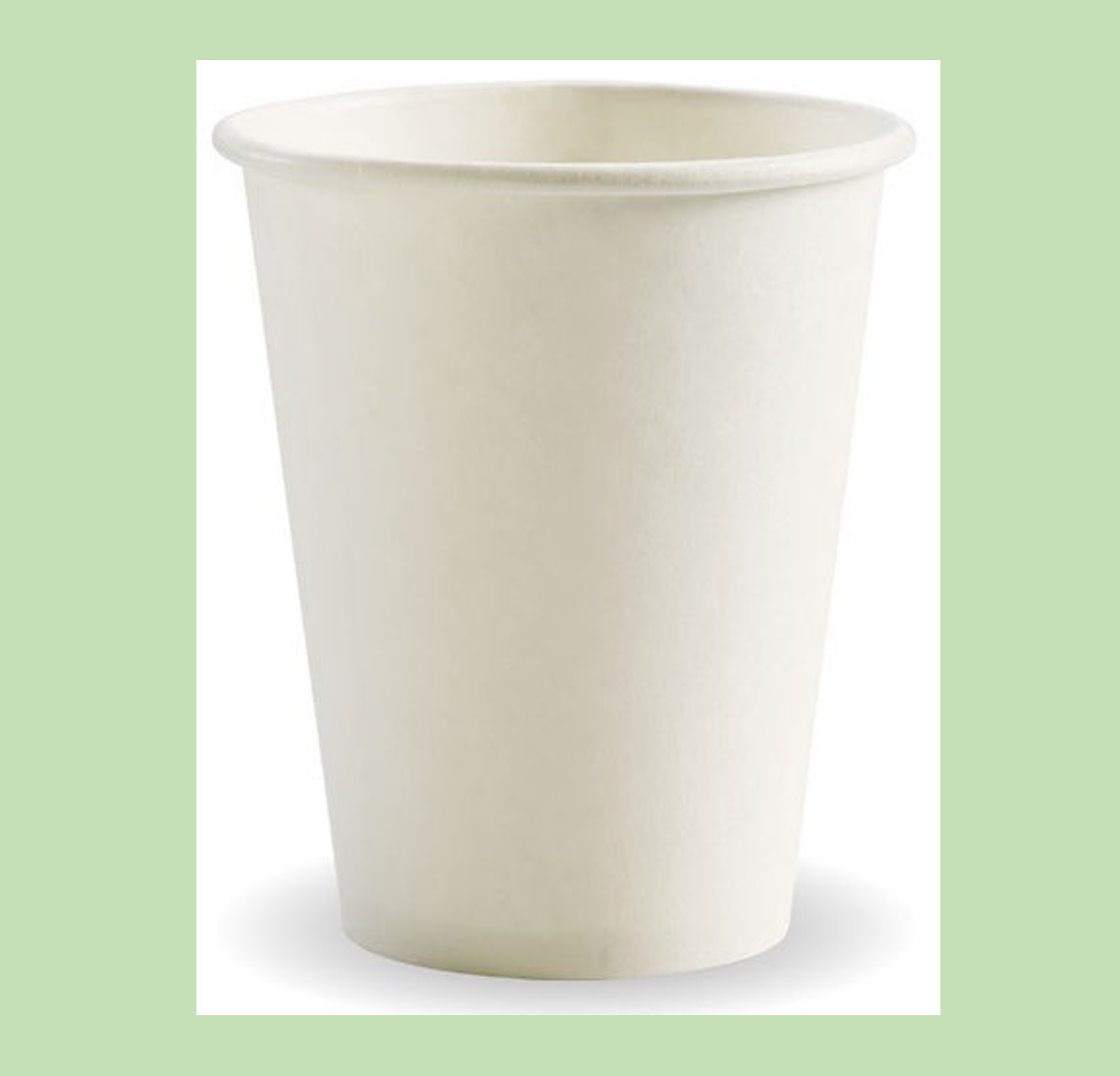 BioPak Compostable White Single Wall Cup 8oz (280ml) Carton of 1000