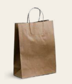 Brown Kraft Bag FSC Recycled 350 x 260 Carton of 250 - Carrier Bags ...