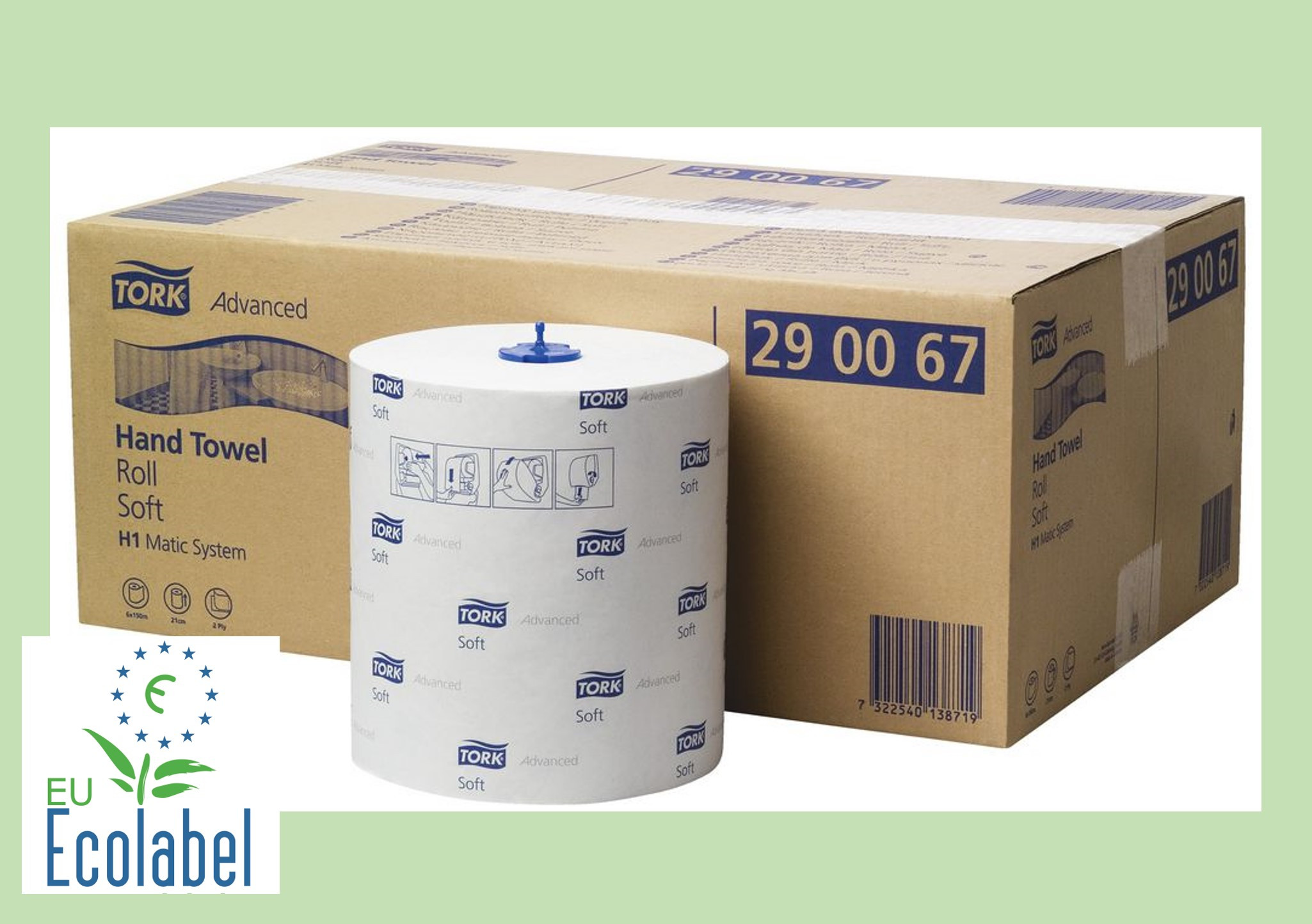 Tork H1 Advanced Hand Towel Roll Auto Cut 150m Carton of 6 - Autocut ...