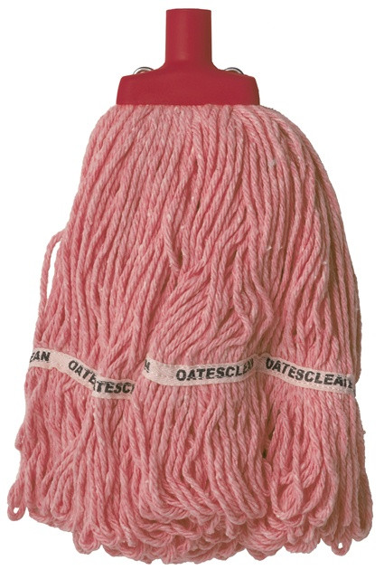 Oates Round Launder Mop Head Red 350g - Mops - Cleaning Accessories