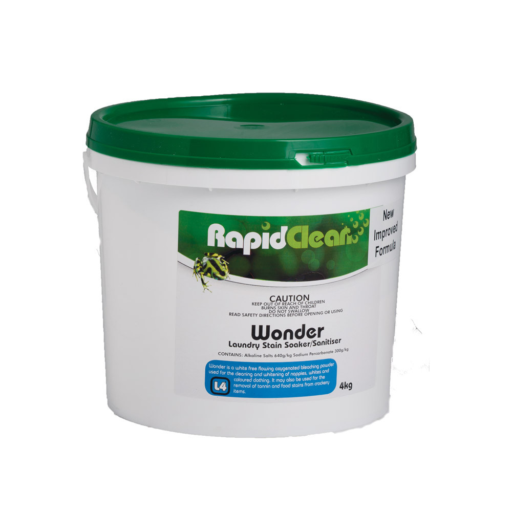 Rapid Wonder Laundry Stain Soaker Sanitiser Powder 4kg - Laundry - Chemical