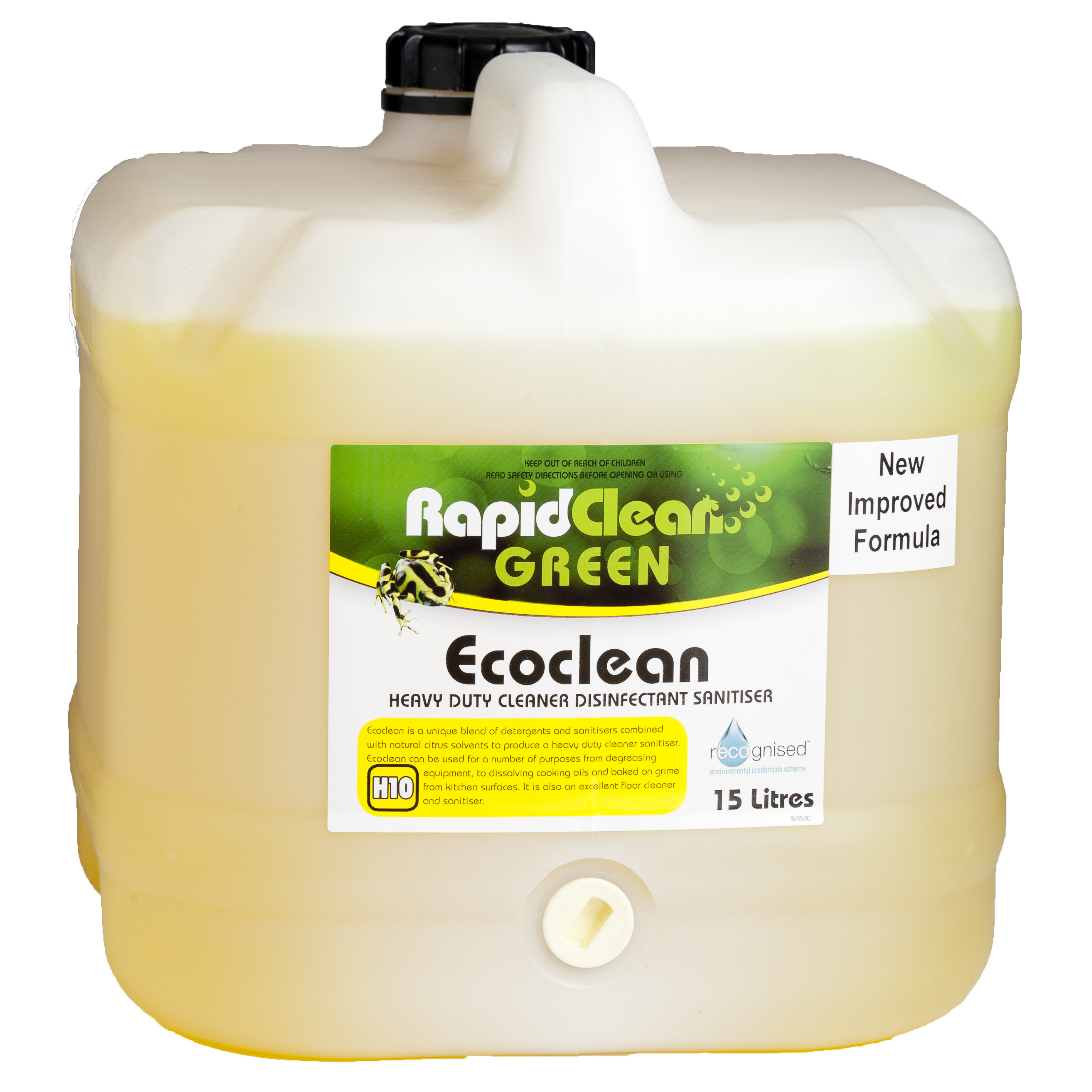Rapid Green Ecoclean Powerful Cleaner and Sanitiser 15L - Multipurpose ...