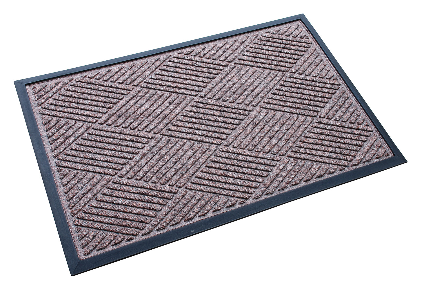 Prestige Diamond Entrance Mat Brown 900 x 1500mm - Entrance Mats - Matting