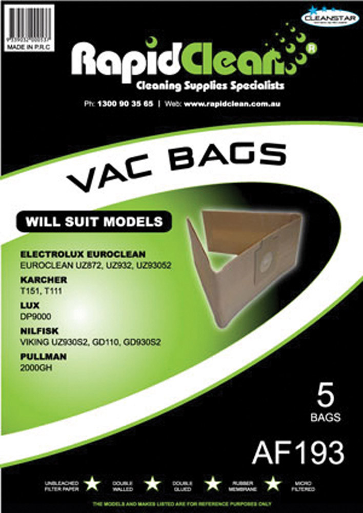 Rapid Pull Along suits Electrolux, Lux, Nilfisk, Pullman etc Paper ...