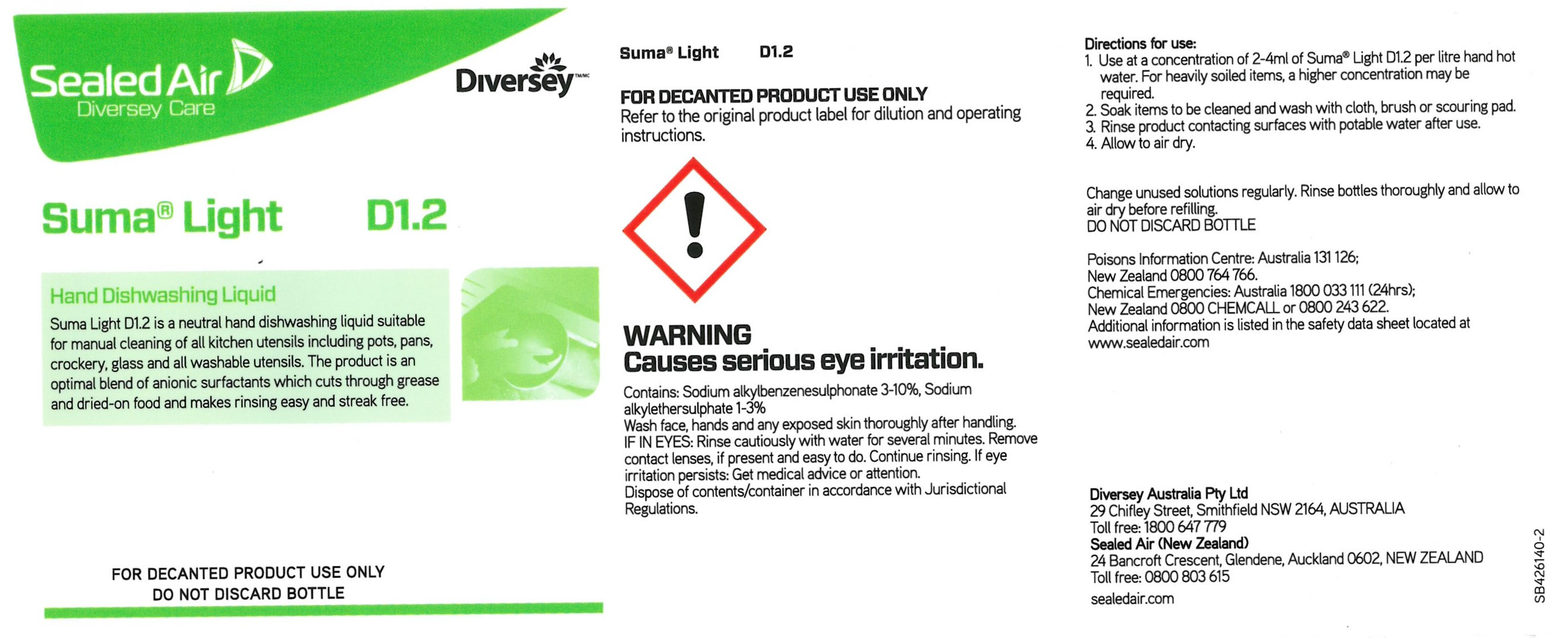 Diversey Suma Light | Cleaning Supplies | The Goods Perth