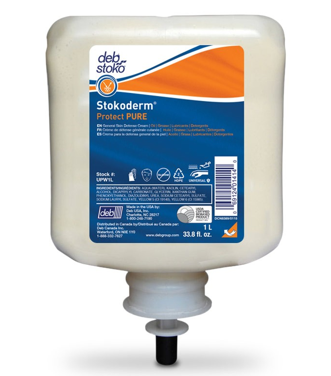 Deb Stokoderm Protect Pure Pre-Work Cream 1L Carton of 6 - Barrier ...