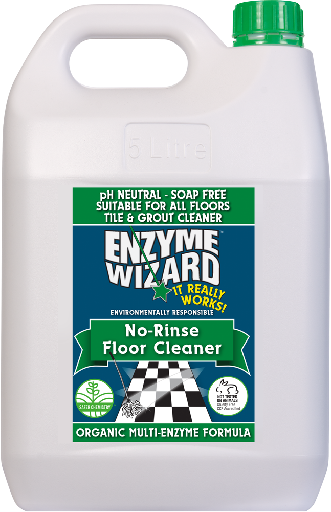 Enzyme Wizard 5L No Rinse Floor Cleaner Concentrate